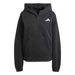 adidas Sportswear Sportsweatjacke 'Future Icons' Damen Gr&ouml;&szlig;e 5XL/6XL schwarz / wei&szlig;