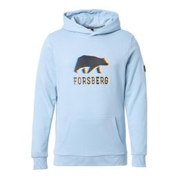 Forsberg Sweatshirt 'Hoodie mit schwarzem Anaglyph-Logo' male Blue size 4XL