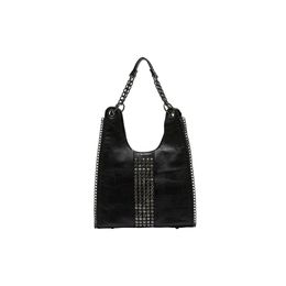 NAEMI Schultertasche Damen Gr&ouml;&szlig;e One Size schwarz / silber