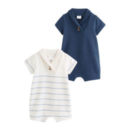 next Strampler Jungen Gr&ouml;&szlig;e 68 navy / hellblau / wei&szlig;