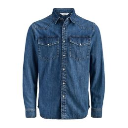 Jack & Jones Jack & Jones Hemd 'JJEWESTERN' Herren Gr&ouml;&szlig;e XL blue denim