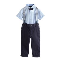 Baker By Ted Baker Set Jungen Gr&ouml;&szlig;e 98 navy / hellblau / wei&szlig;