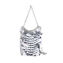 Koosh Crossbody Bag female Silver size One Size