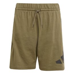 adidas Sportswear Sportshorts 'Essentials' Jungen Gr&ouml;&szlig;e 164 khaki / schwarz