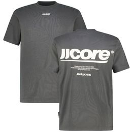 Jack & Jones Gro&szlig;e Gr&ouml;&szlig;en Jack&Jones T-Shirt mit Print auf Vorder- und R&uuml;ckseite Farbe dunkelgrau Gr&ouml;&szlig;e: 4XL