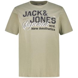 Jack & Jones Gro&szlig;e Gr&ouml;&szlig;en Jack&Jones T-Shirt aus Biobaumwolle Farbe hellblau Gr&ouml;&szlig;e: 6XL