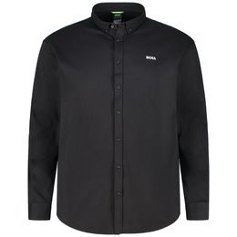Herren Gro&szlig;e Gr&ouml;&szlig;en | BOSS Freizeithemd aus Baumwolle Farbe schwarz Gr&ouml;&szlig;e: 5XL