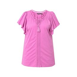Ulla Popken Bluse Damen Gr&ouml;&szlig;e 4XL/5XL dunkelpink