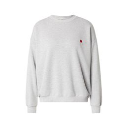 Studioselect Sweatshirt 'Eva' Damen Gr&ouml;&szlig;e S graumeliert / rot