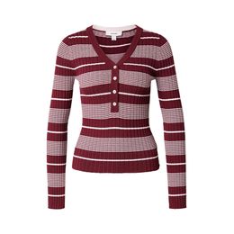 Topshop Pullover 'TRISTA' Damen Gr&ouml;&szlig;e XS karminrot / wei&szlig;