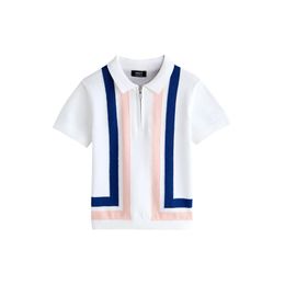 next Poloshirt Jungen Gr&ouml;&szlig;e 80 blau / hellpink / wei&szlig;