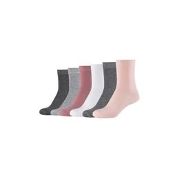Mustang Socken Damen Gr&ouml;&szlig;e 43/46 graumeliert / rosa / altrosa / wei&szlig;