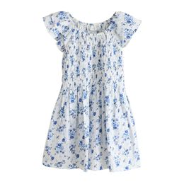 next Kleid M&auml;dchen Gr&ouml;&szlig;e 116 blau / offwhite