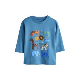 next T-Shirt Jungen Gr&ouml;&szlig;e 104 opal / hellblau / jade / dunkelorange