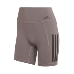 adidas Performance Sportshorts 'OPT' Damen Gr&ouml;&szlig;e S greige / schwarz