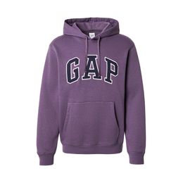 GAP Sweatshirt 'HERITAGE' Herren Gr&ouml;&szlig;e XXL lila / dunkellila / wei&szlig;