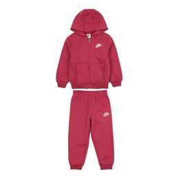 Nike Sportswear Jogginganzug 'LBR FZ CLUB' Jungen Gr&ouml;&szlig;e 122 magenta / wei&szlig;