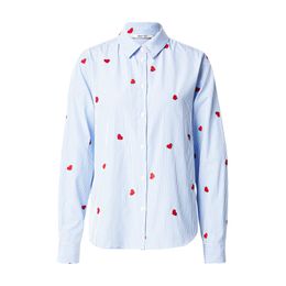ABOUT YOU Blouse 'Stephanie' female size XS Light blue / Red / White