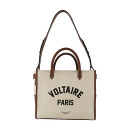Zadig & Voltaire Zadig & Voltaire Shopper & Totes - Angel Voltaire Shopping Bag - Cotton - Beige - Gr. unisize - in Beige - f&uuml;r Damen