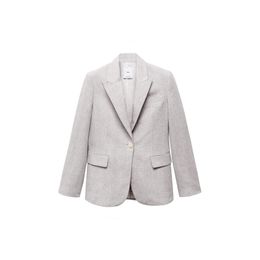 Mango Blazer 'Malibu' Damen Gr&ouml;&szlig;e 38 grau / wei&szlig;