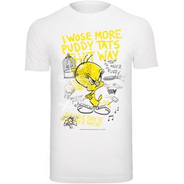 F4NT4STIC Shirt 'Looney Tunes Tweety Pie More Puddy Tats' male White size XXL