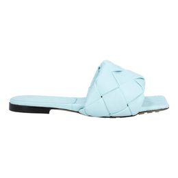 Bottega Veneta Sandalen - Lido Flat Sandal - Gr. 40 (EU) - in Blau - f&uuml;r Damen