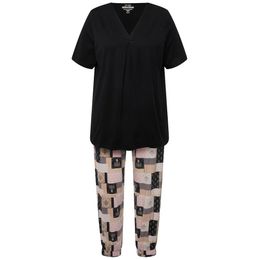 Ulla Popken Pajama female Black size 58-60