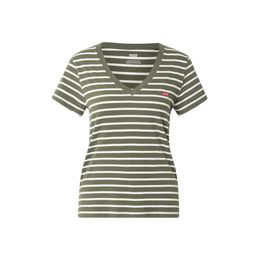 Levi's Levi's 'The Perfect V-Neck' Damen Gr&ouml;&szlig;e XS oliv / wei&szlig;