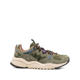 Flower Mountain Low-Top Sneaker - Layered Gray Sneakers With Olive Green Accents - Gr. 40 (EU) - in Gr&uuml;n - f&uuml;r Damen