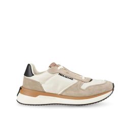 Salvatore Ferragamo Low-Top Sneaker - Low-Top Sneakers With Smooth Finish And Streamline - Gr. 8 - in Beige - f&uuml;r Damen