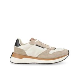 Salvatore Ferragamo Low-Top Sneaker - Low-Top Sneakers With Smooth Finish And Streamline - Gr. 10 - in Beige - f&uuml;r Damen