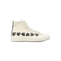Comme des Garcons Play Low-Top Sneaker - Multi Heart Hi Top Sneakers - Gr. 5 - in Beige - f&uuml;r Damen