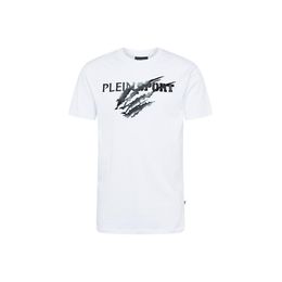 Plein Sport T-Shirt 'Scratch' Herren Gr&ouml;&szlig;e XXXL grau / schwarz / wei&szlig;