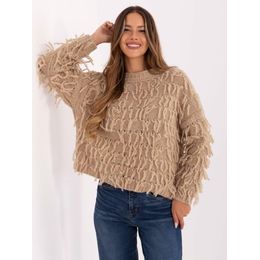 Madnezz House Knitted Top '2008.86' female Beige size M/L