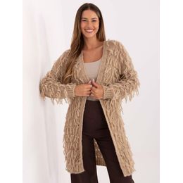 Madnezz House Knit Cardigan '0820.85' female Beige size L/XL