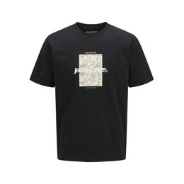 Jack & Jones JACK & JONES T-Shirt 'JCOTARMAC' Herren Gr&ouml;&szlig;e L dunkelbeige / schwarz / wei&szlig; / naturwei&szlig;