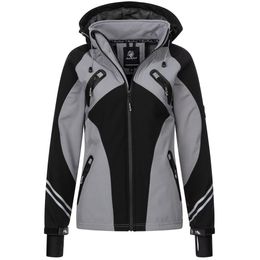 Rock Creek Outdoorjacke Damen Gr&ouml;&szlig;e XS grau / schwarz