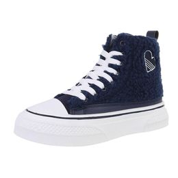 Ital-Design Sneaker high Damen Gr&ouml;&szlig;e 40 dunkelblau / wei&szlig;