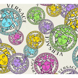 Versace Vliestapete "Wallpaper Versace 5 Medusakopf", B/L: 0,7mm x 10,05mm, Rollen:, bunt, Wohnzimmer, Tapeten, Designertapete Tapeten Wohnzimmer