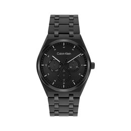 Multifunktionsuhr Calvin Klein "CK MOTION", schwarz, schwarz, Armbanduhren, Damen, Quarzuhr, Armbanduhr, Damenuhr, Herrenuhr, Edelstahlarmband, analog