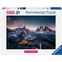 Ravensburger Kinder Puzzle "Beautiful Mountains, Drei Zinnen, Dolomiten", bunt, B:70cm H:50cm, Puzzles, Made in Germany