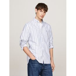 Tommy Hilfiger Herren Langarmhemd "MULTI STRIPE OXFORD Regular Fit SHIRT", bunt, Gr. XXXL, gestreift, Web, Obermaterial: 100% Baumwolle, Hemden