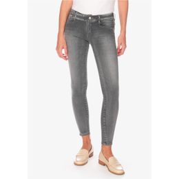 Damen Bequeme Jeans "PULPC", grau, Gr. 28, Le Temps Des Cerises, 92% Baumwolle, 8% Elasthan, Jeans, im angesagten Slim Fit-Schnitt