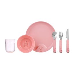 Mepal Kindergeschirr-Set "Kindergeschirr Mio 6er Set", pink, Geschirr-Sets