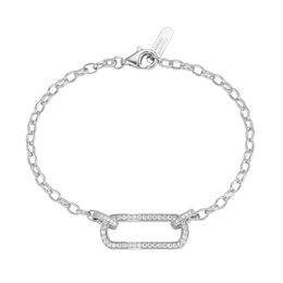 Damen Armband "mit Zirkonia, Silber 925", 19cm, Silber 925 (Sterlingsilber), silber, Giorgio Martello MILANO, Silber 925 (Sterlingsilber), Armb&auml;nder