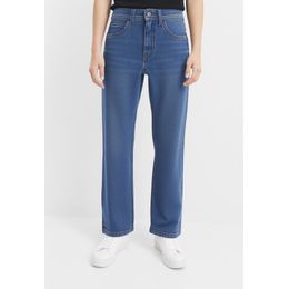 name it Jungen Straight-Jeans "NKMRYAN STRAIGHT JEANS 8808-DT TB", blau, Gr. 146, Abriebeffekte, Denim/Jeans, Obermaterial: 78% Baumwolle, 21%