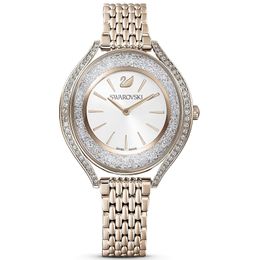 Swarovski Damen Quarzuhr "CRYSTALLINE AURA", gold, Armbanduhren, Armbanduhr, Damenuhr, Swarovski-Kristalle, Swiss Made