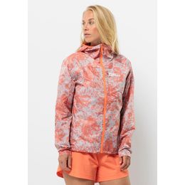 Jack Wolfskin Damen Funktionsjacke "PRELIGHT WIND JKT W", orange, Gr. S, OBERSTOFF: 100% POLYESTER, Jacken