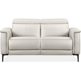 2-Sitzer OTTO HOME, B:160cm H:97cm T:100cm, beige, Echtleder 100% Echtleder;Kunstleder 100% Polyurethan, Sofas, "Lund, mit Relaxfunktion und
