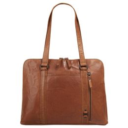 SPIKES & SPARROW Damen Shopper, SPIKES & SPARROW, braun, Leder, unifarben, Taschen, echt Leder